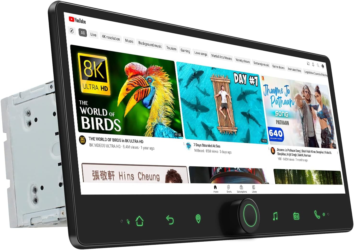 Double Din Car Stereo 12.3 inch Car Radio Android 12 Head Unit 8GB+128GB with Wireless Carplay ...