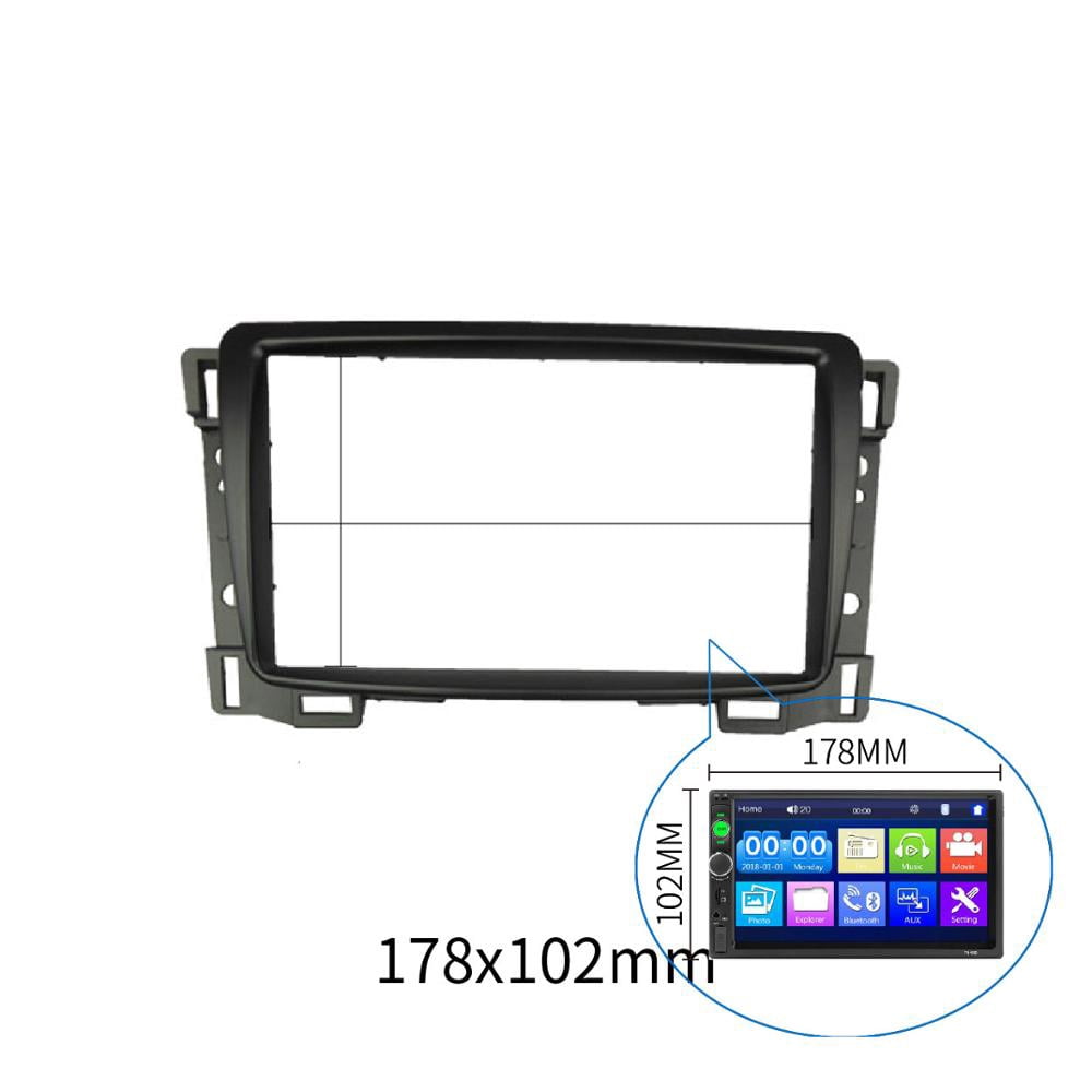 Double Din Fascia For Chevrolet Sail Radio DVD Stereo Panel Dash Mount ...
