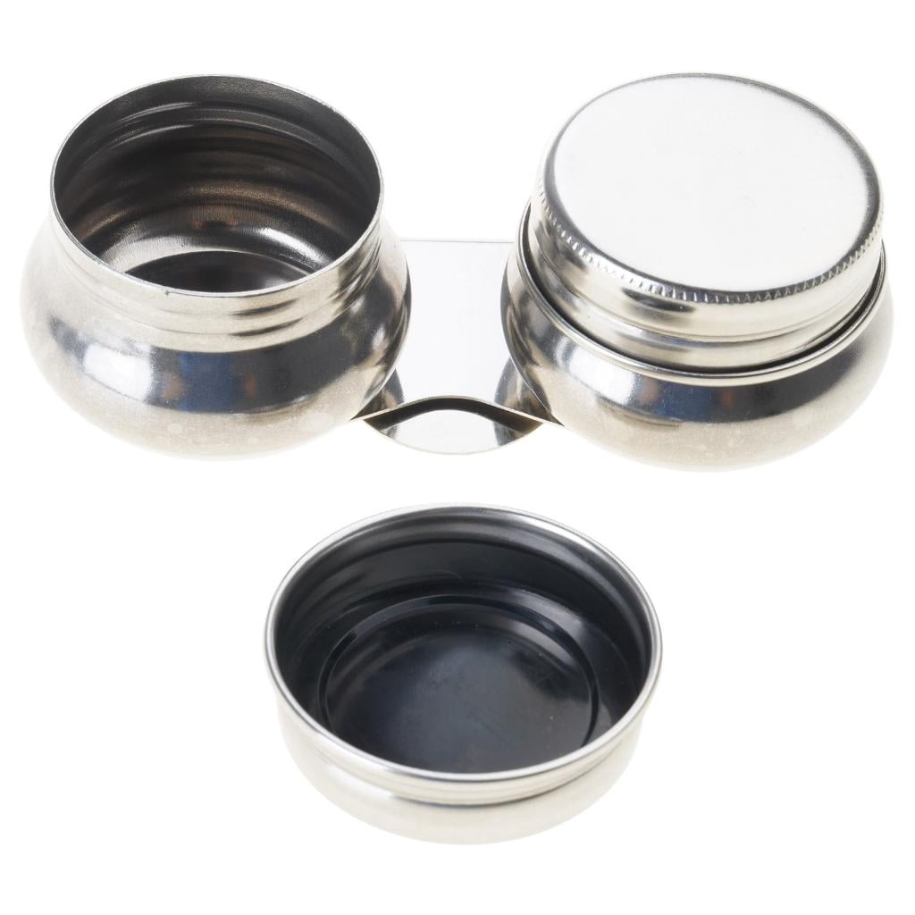 Double Dipper Palette Cup with Lid and Clip Oil Painting Palette Cup ...