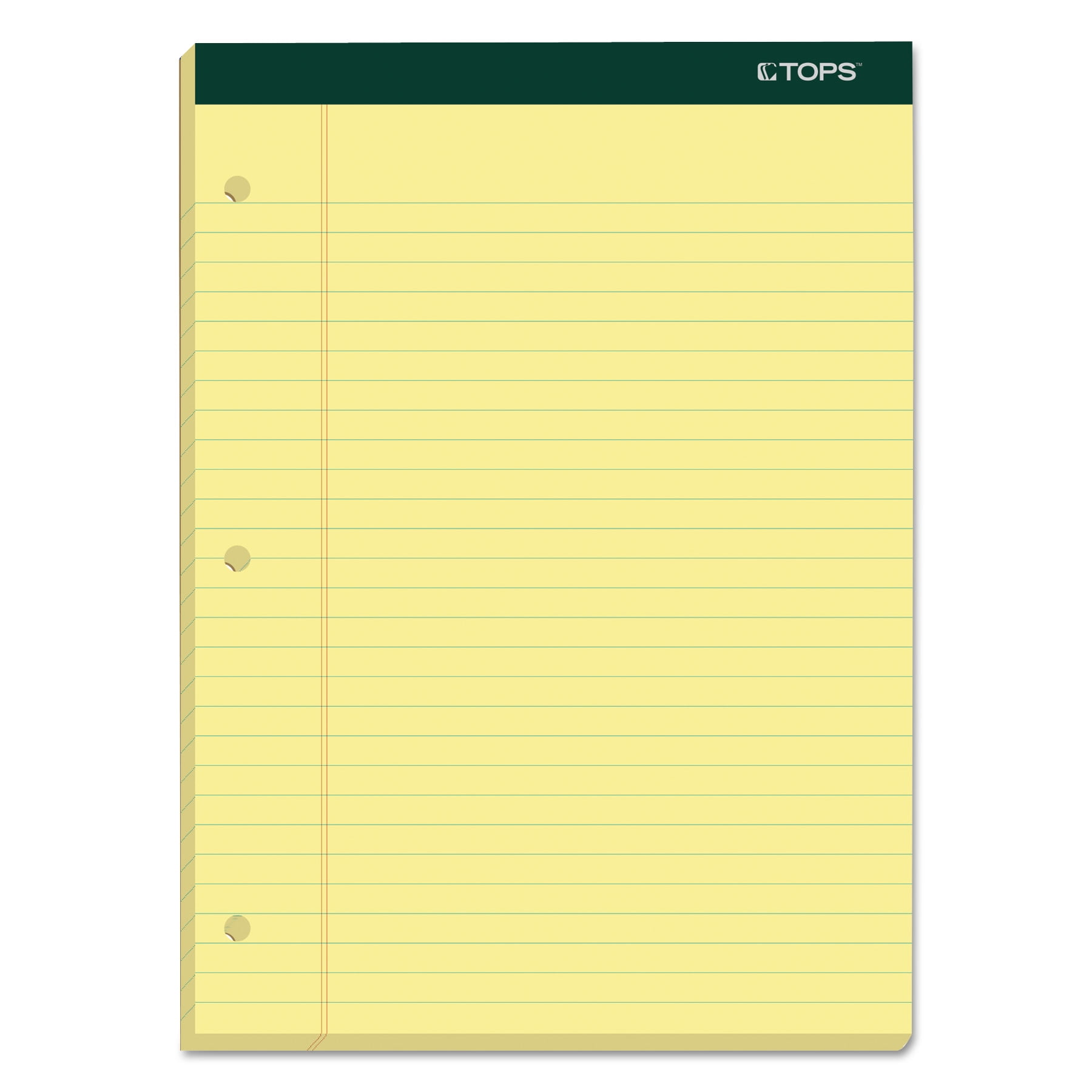 Double Docket Ruled Pads, Wide/legal Rule, 100 Canary-Yellow 8.5 X 11. ...