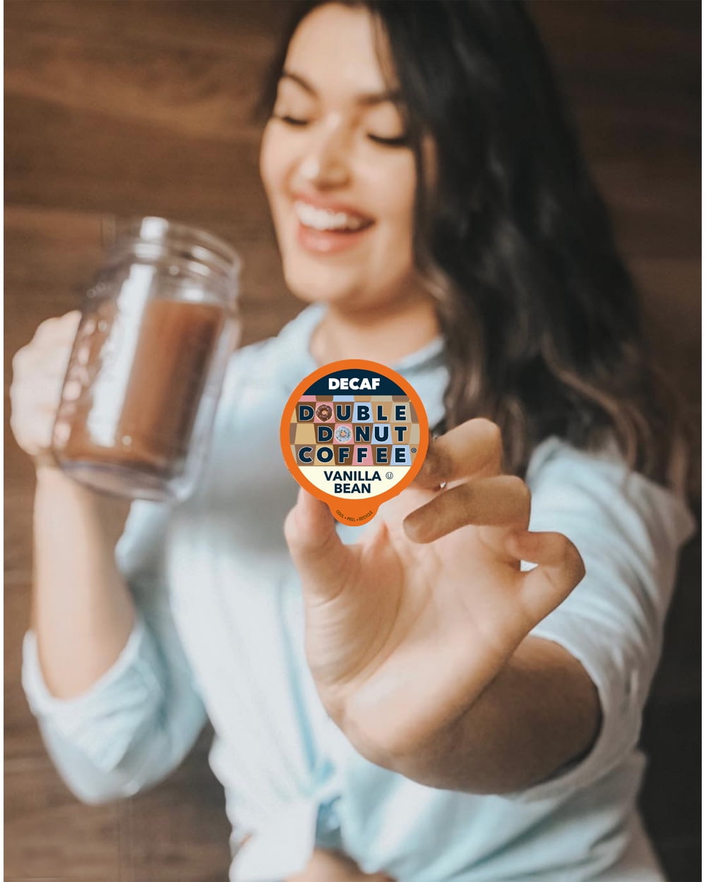 Double Donut Decaf Vanilla Bean Flavored Coffee Pods - Walmart.com