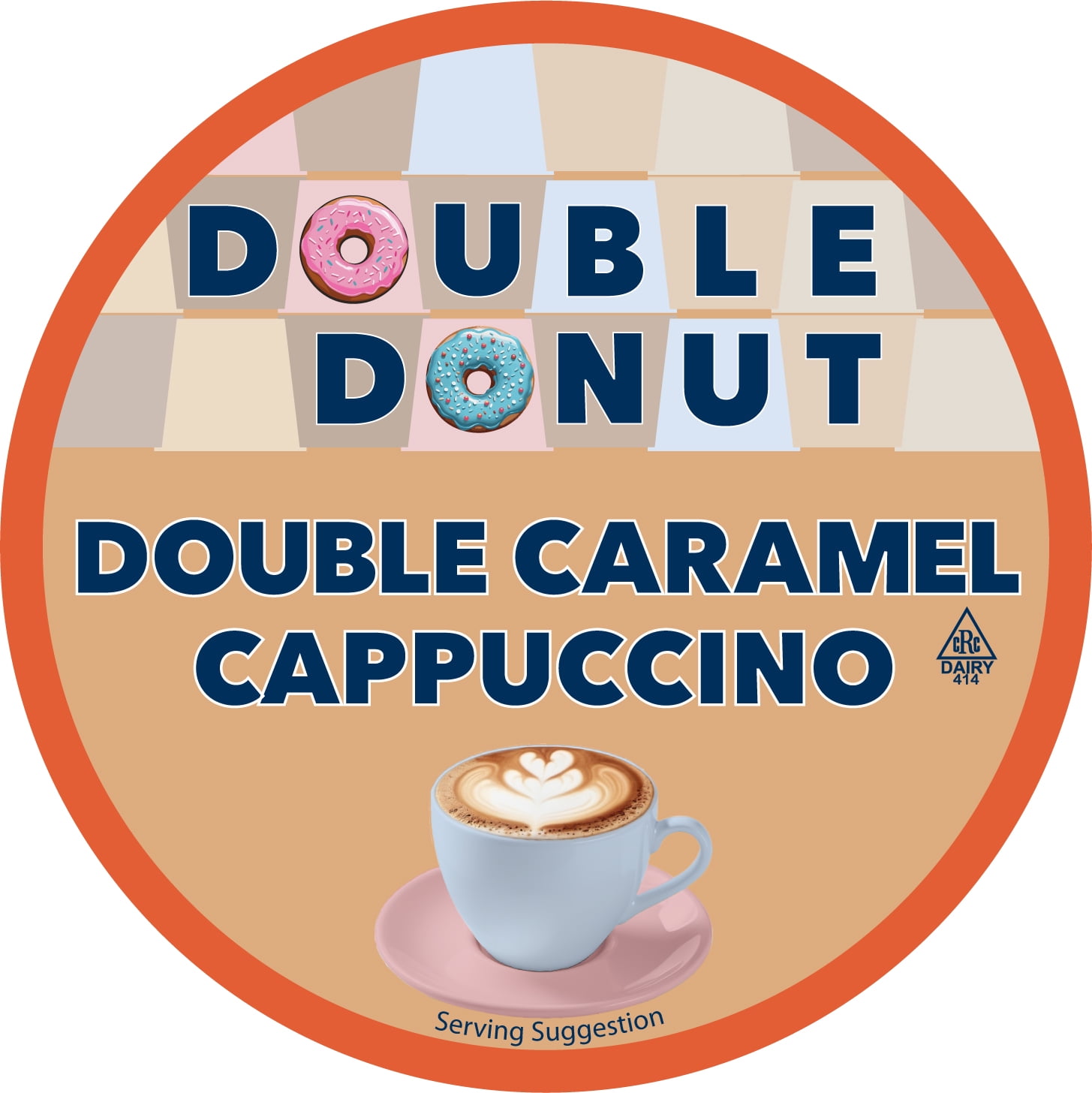 Double Donut Flavored Caramel Cappuccino K-Cup Pods, 24 Count for ...