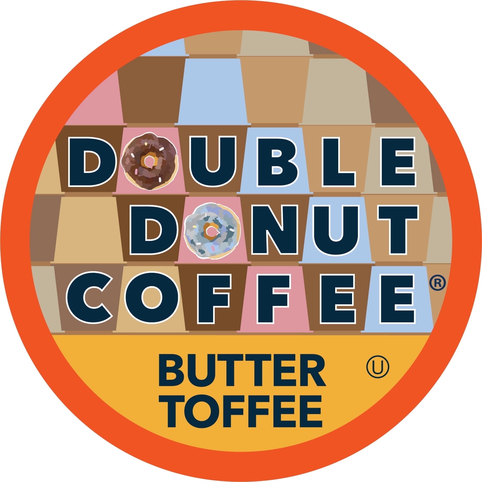 Double Donut Flavored Coffee Pods,Butter Toffee Coffee, Single Serve ...
