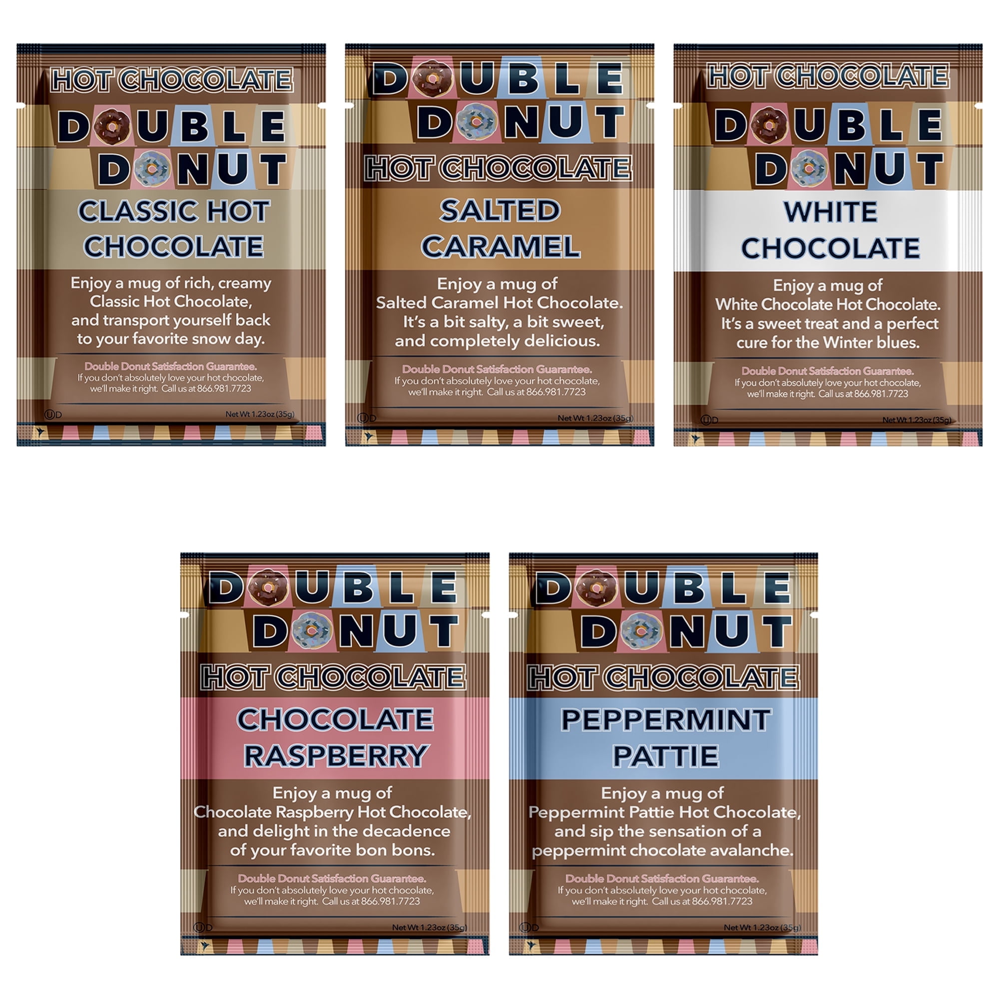 Double Donut Flavored Hot Chocolate Packets, Gourmet Hot Cocoa Mix ...