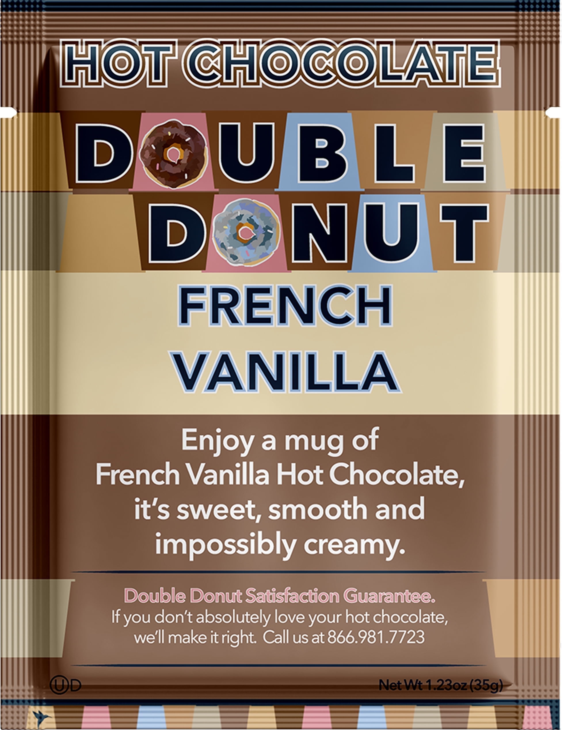 Double Donut French Vanilla Hot Chocolate Mix Packets, Flavored French ...