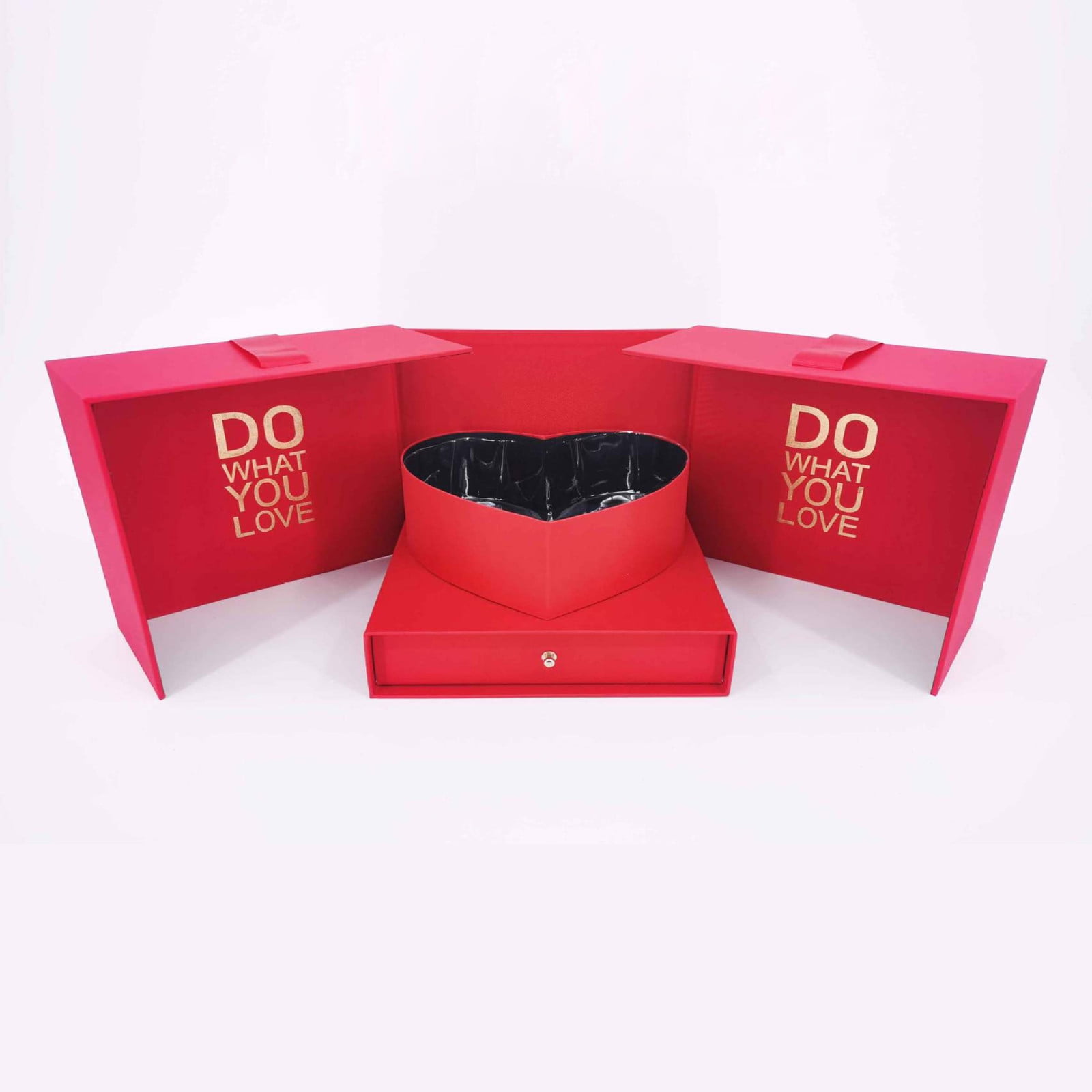 Double Door Drawer Gift Box with Floral Design, 24x24x22cm Elegant ...