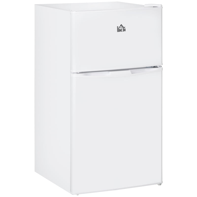 Double Door Mini Fridge with Freezer, 3.2 Cu.Ft Compact Refrigerator ...