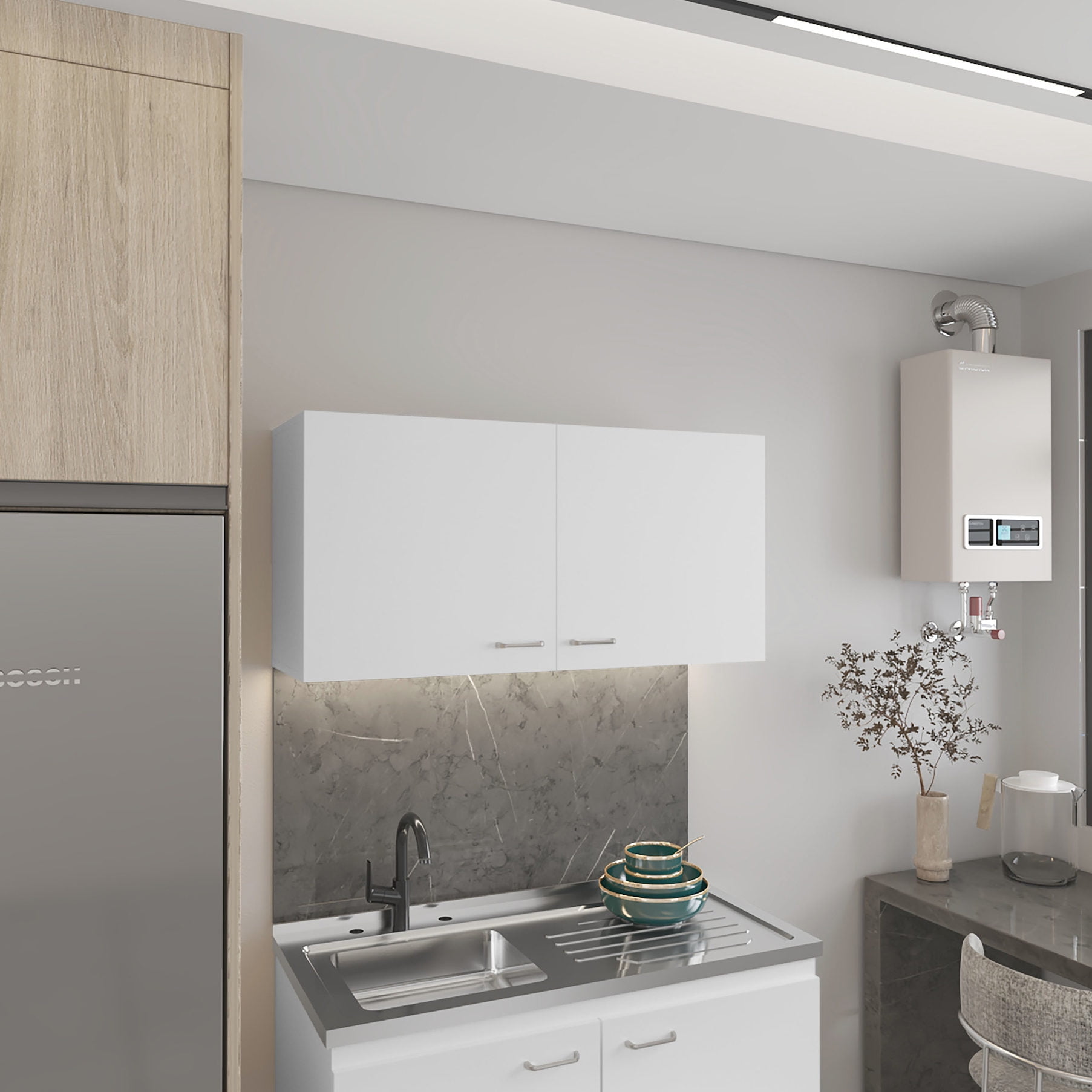 Double - Door Particle Board Storage - Wall - Mounted Style - Garage ...