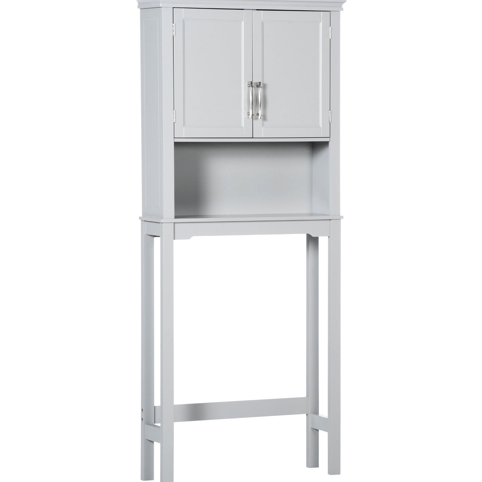Double Door Toilet Storage with Open Shelf - Provide Extra Storage ...