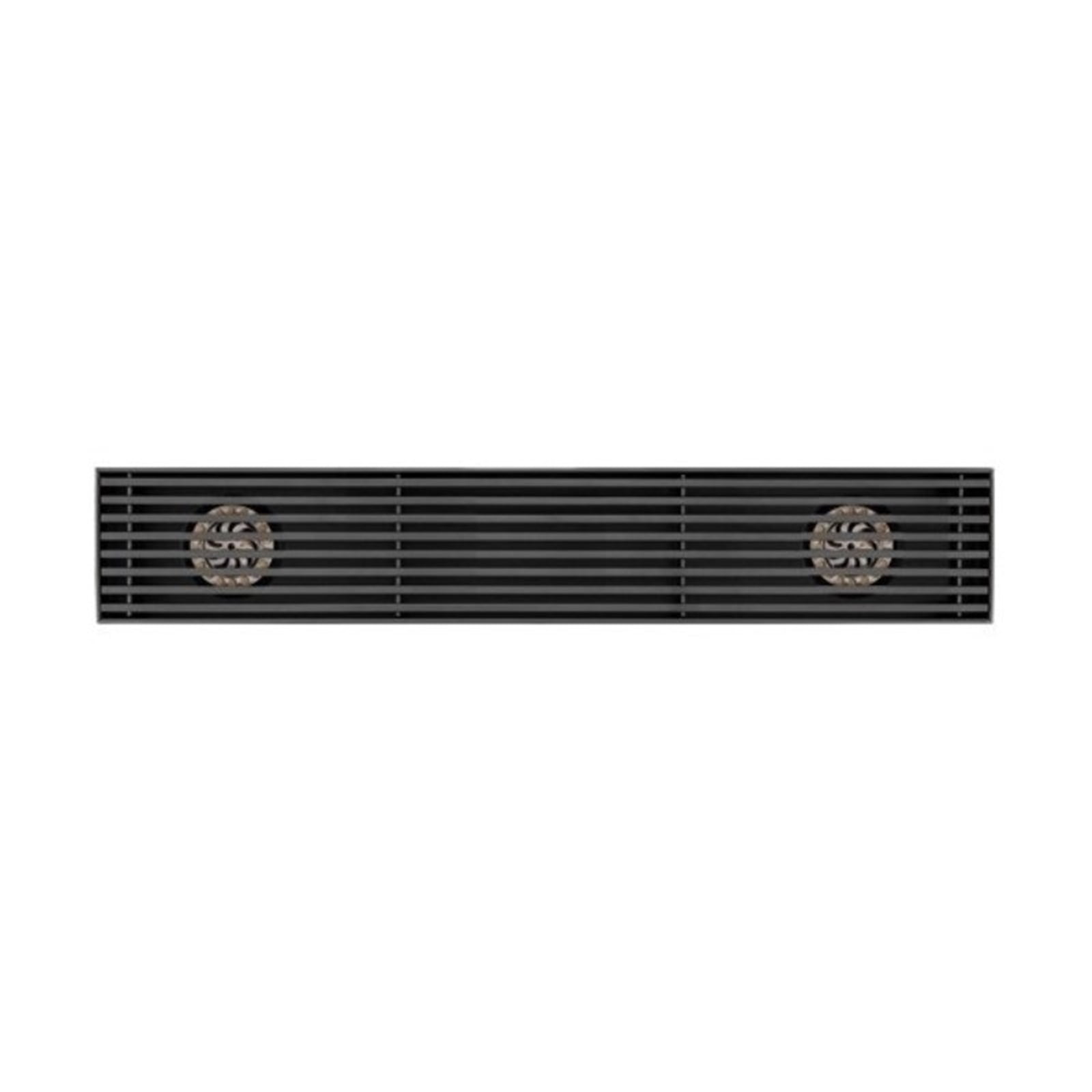 Double Drain Holes Long Bar Floor Drain, Copper Core Large Displacement ...