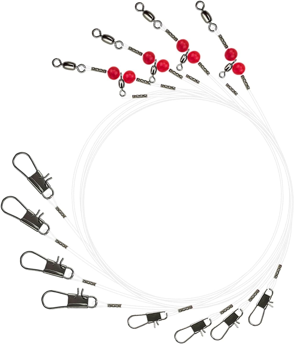 Double Drop Saltwater Fishing Rig – Mono 2 Hook Bottom Rigs with ...