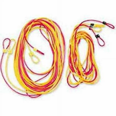 K-Roo Sports 16-foot Double Dutch Jump Ropes with Plastic Segments, 2 ...