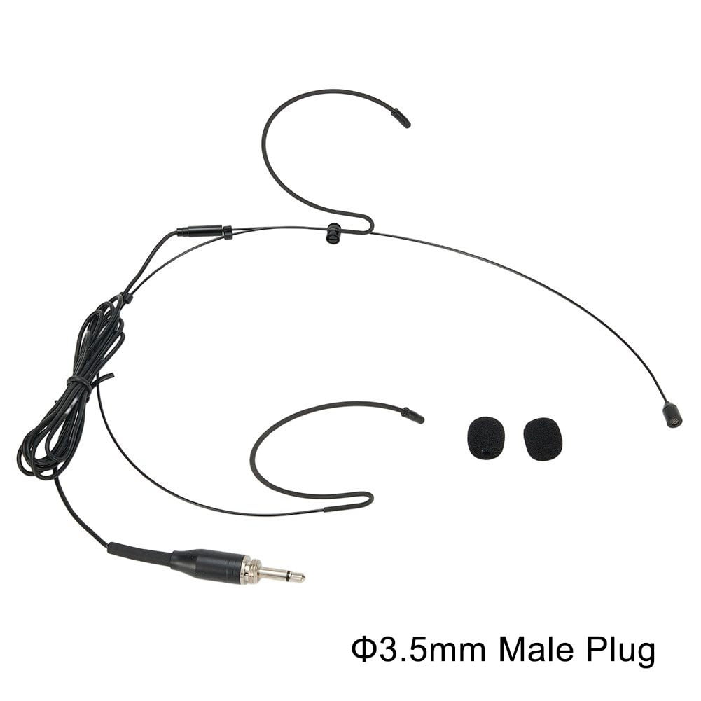 Double Earhook Headset Mic Headworn Microphone For Shure Wireless Ear ...