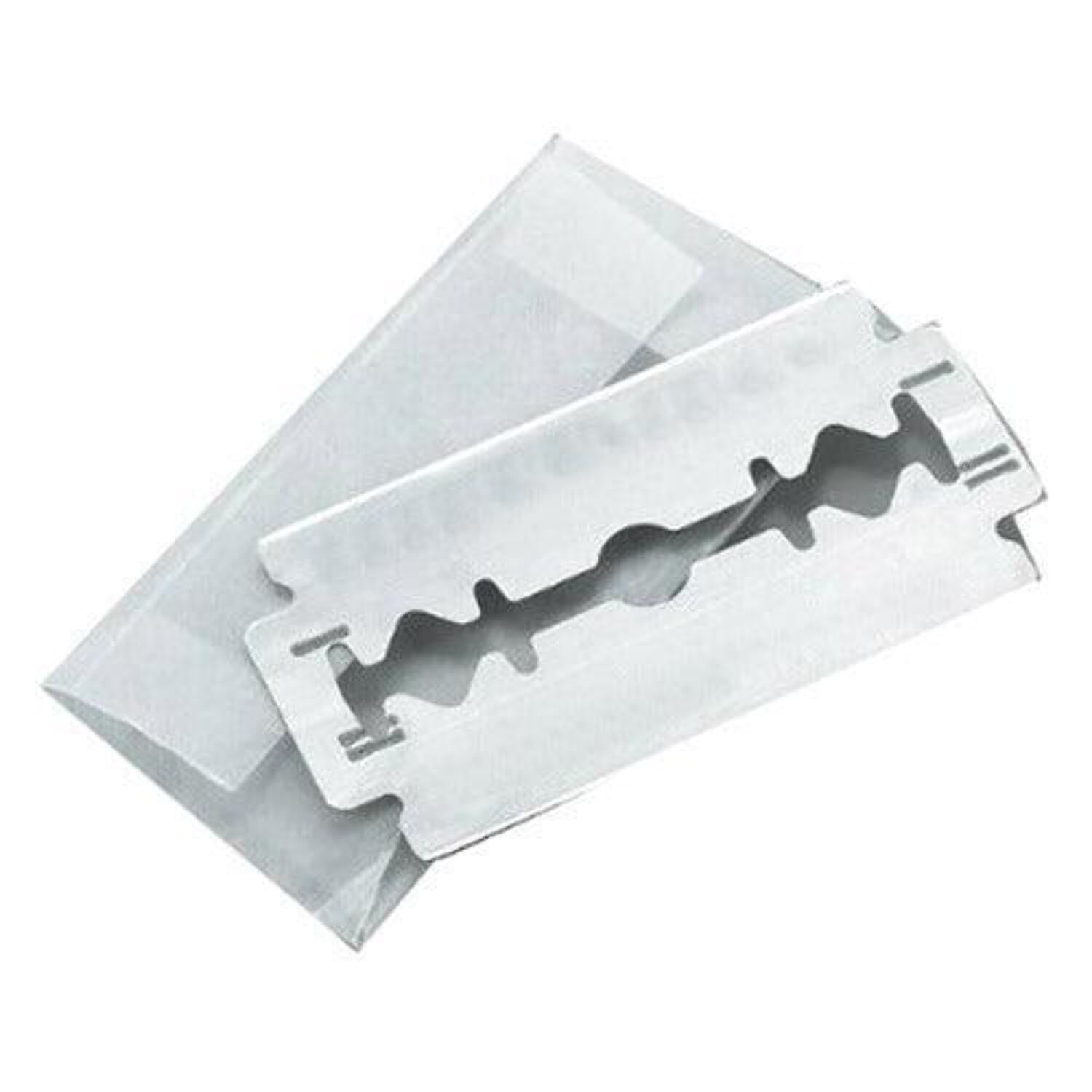 Chrome Double Edge Razor Blade Refills - Straight Single Edge ...