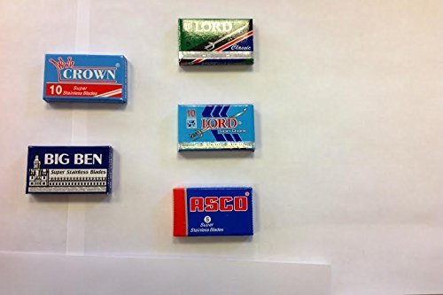 Double Edge Safety Razor Blades Variety Pack 40 - Walmart.com