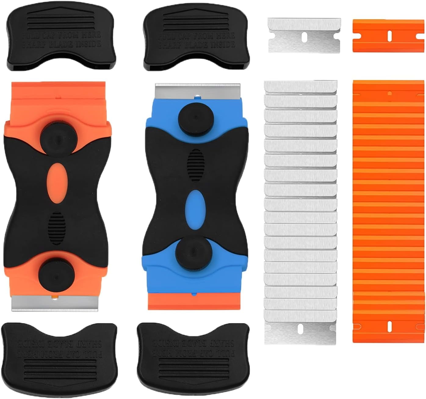 Double-Edged Razor Blade Scrapers,(52pcs)2 Pack Double Edged Razor ...