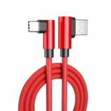 Double Elbow Type C USB Cable With Braided Fabric Designing Flexible ...