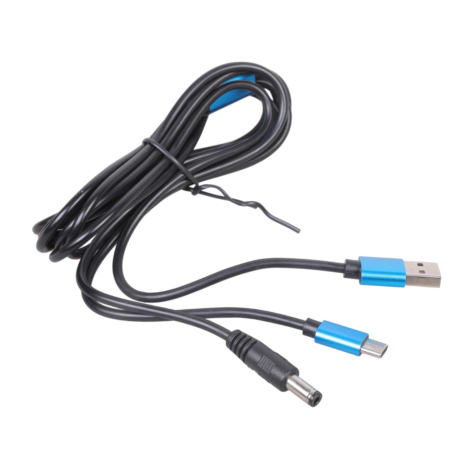 Double End Output 5V Power Splitter Cord USB to Type C and 5.5x2.5mm ...
