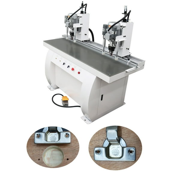 Double-End Station Woodworking Hinge Drilling Machine 110V - Walmart.com