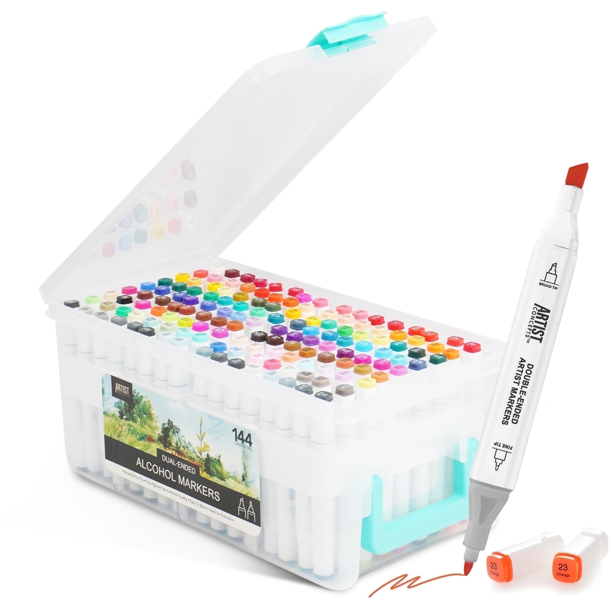 Artist Concepts Double Ended Alcohol Markers Dual Tip Artist Markers ...