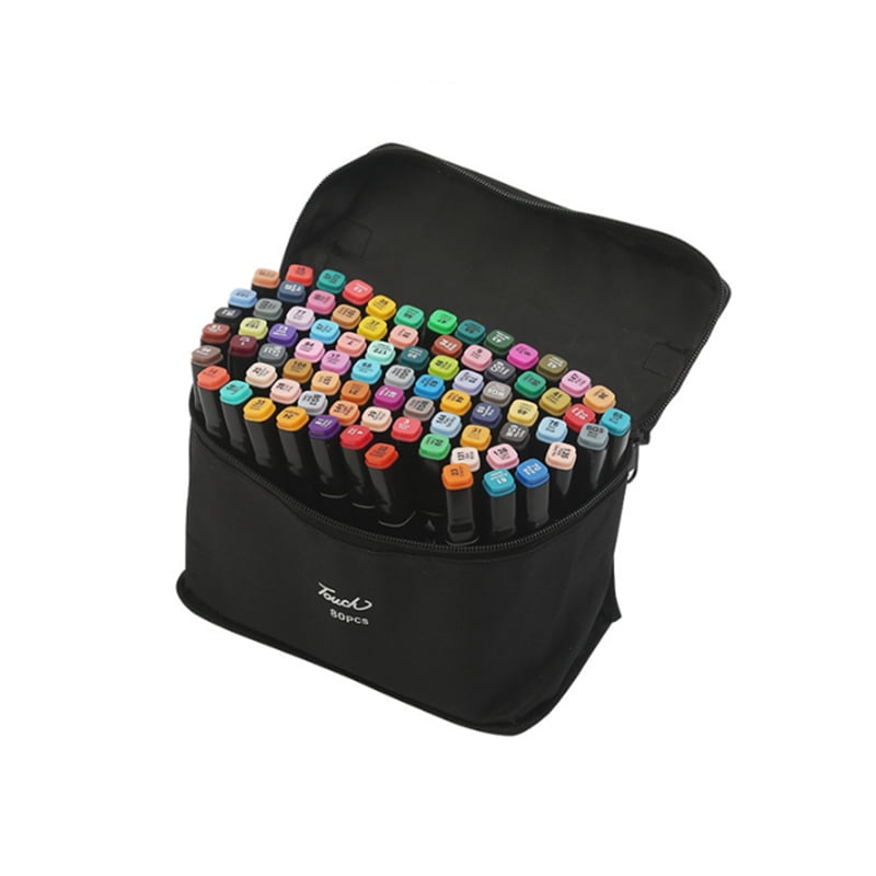 Double Ended Alcohol Watercolor Square Shape Alcohol Based Marker Pen ...