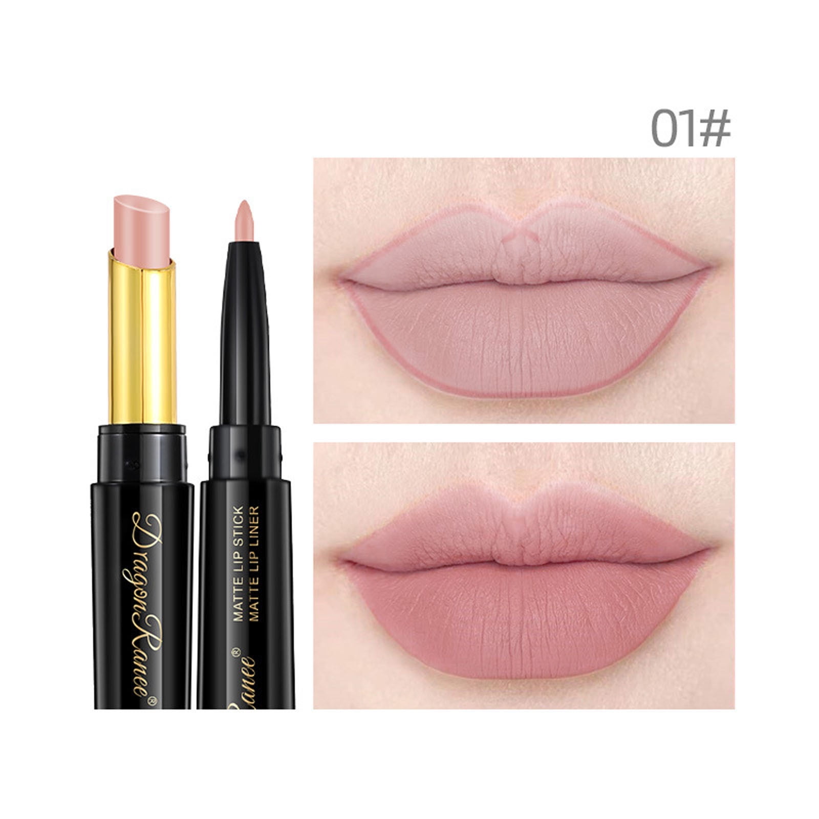 Double-Ended Auto-Rotating Lip Liner, Waterproof Smudge Proof Long ...