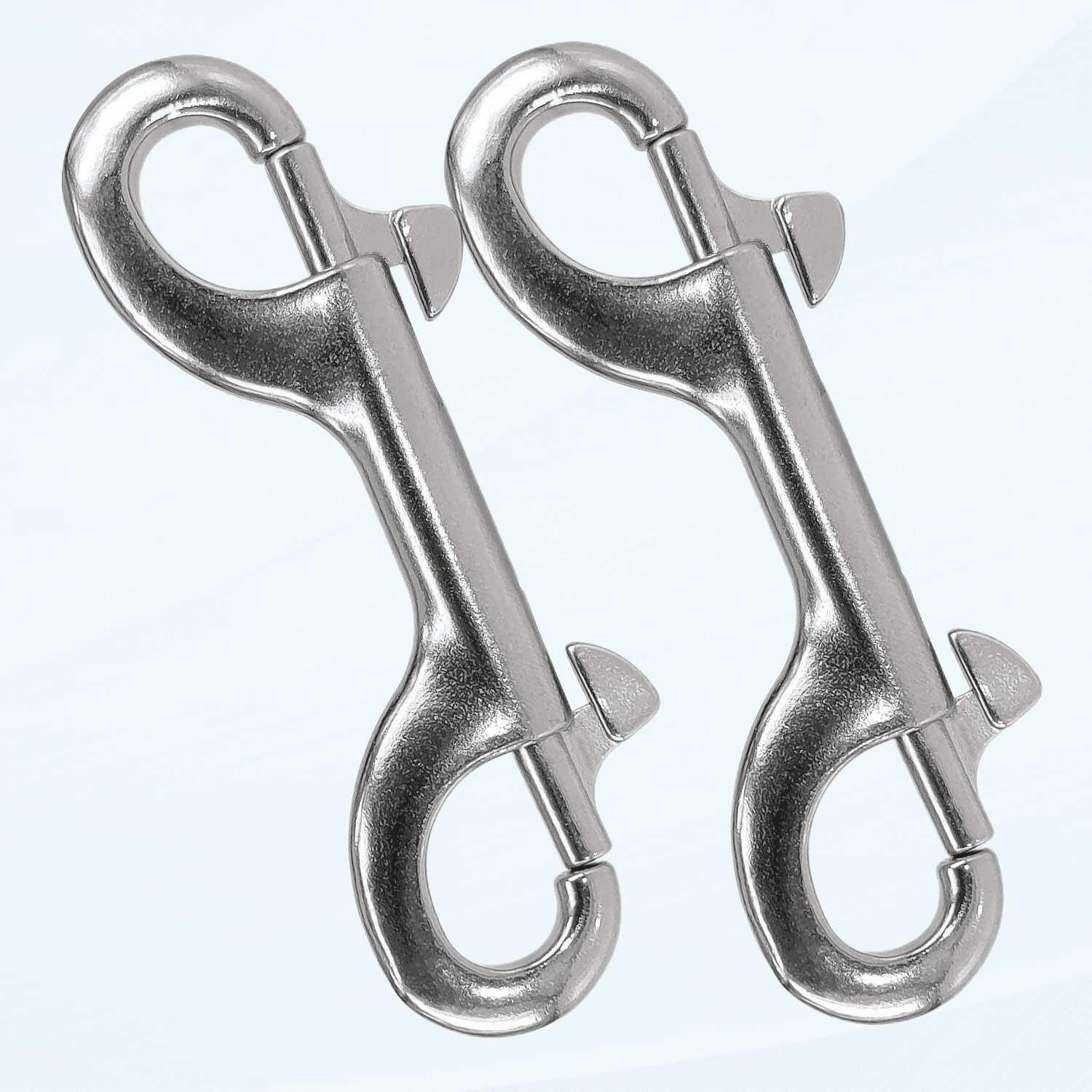 Double Ended Bolt Snap Hook, 2-Pack 3-1/2 in 316 Stainless Steel Marine Grade Double End Trigger ...
