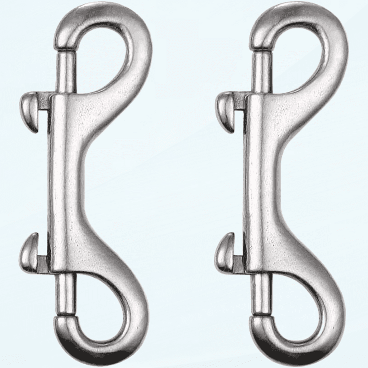 Double Ended Bolt Snap Hooks - 2 Pack Heavy Duty 316 Stainless Steel ...
