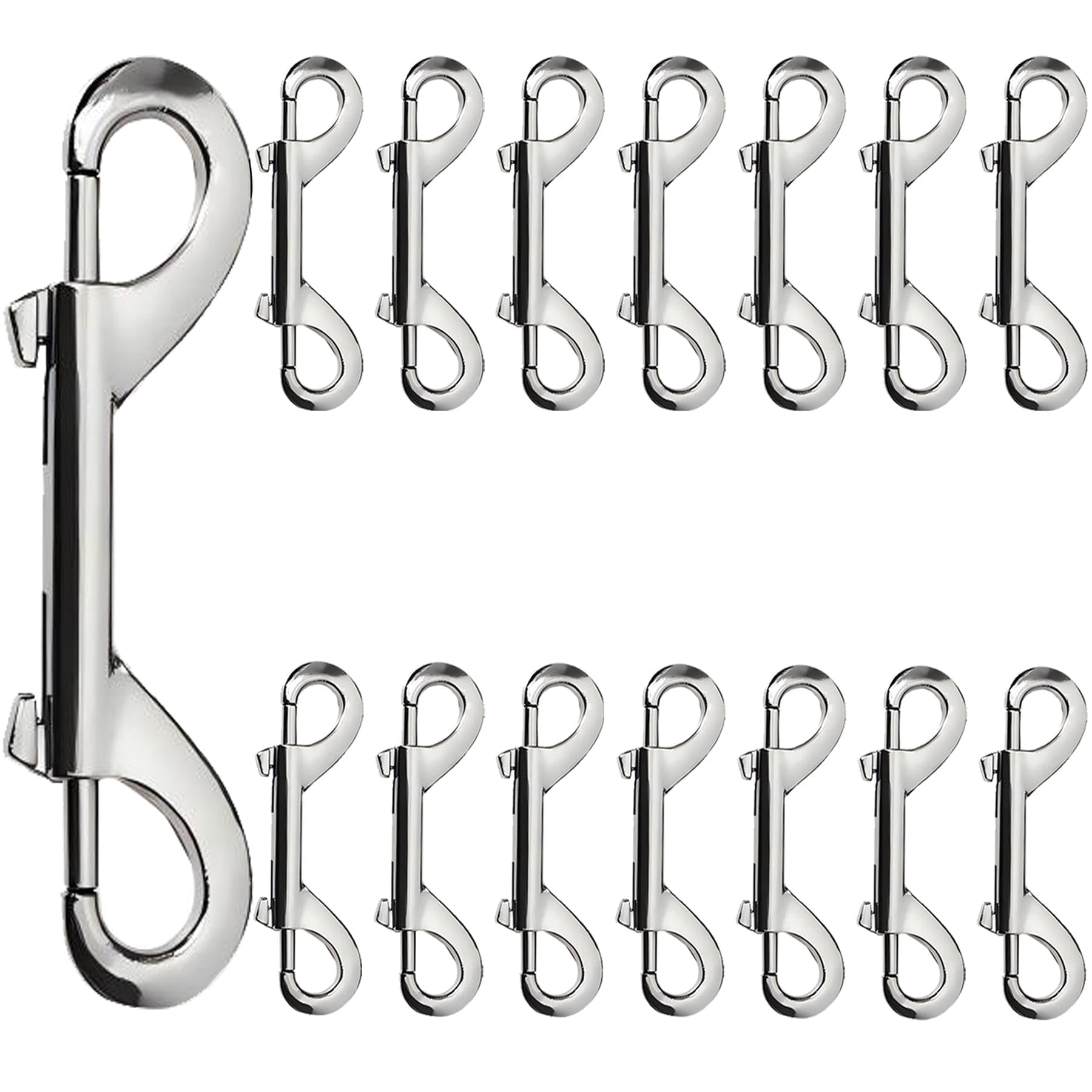 15 Pcs 3.5 inch Double Ended Bolt Snaps Hook Zinc Alloy Double Trigger ...