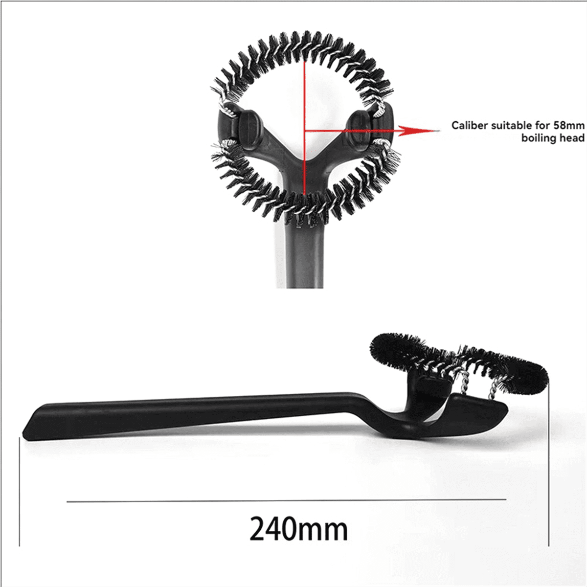 Double-Ended Espresso Brush Arc Brush Set Ideal for Coffee Espresso ...