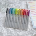 Double Ended Highlighter Pen Set | 15 Vibrant Colors | Smear Proof ...