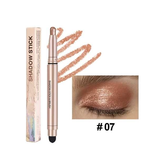 Double-Ended Lazy Pearl Eye Pen, Creamy Eyeshadow Stick and Sponge ...