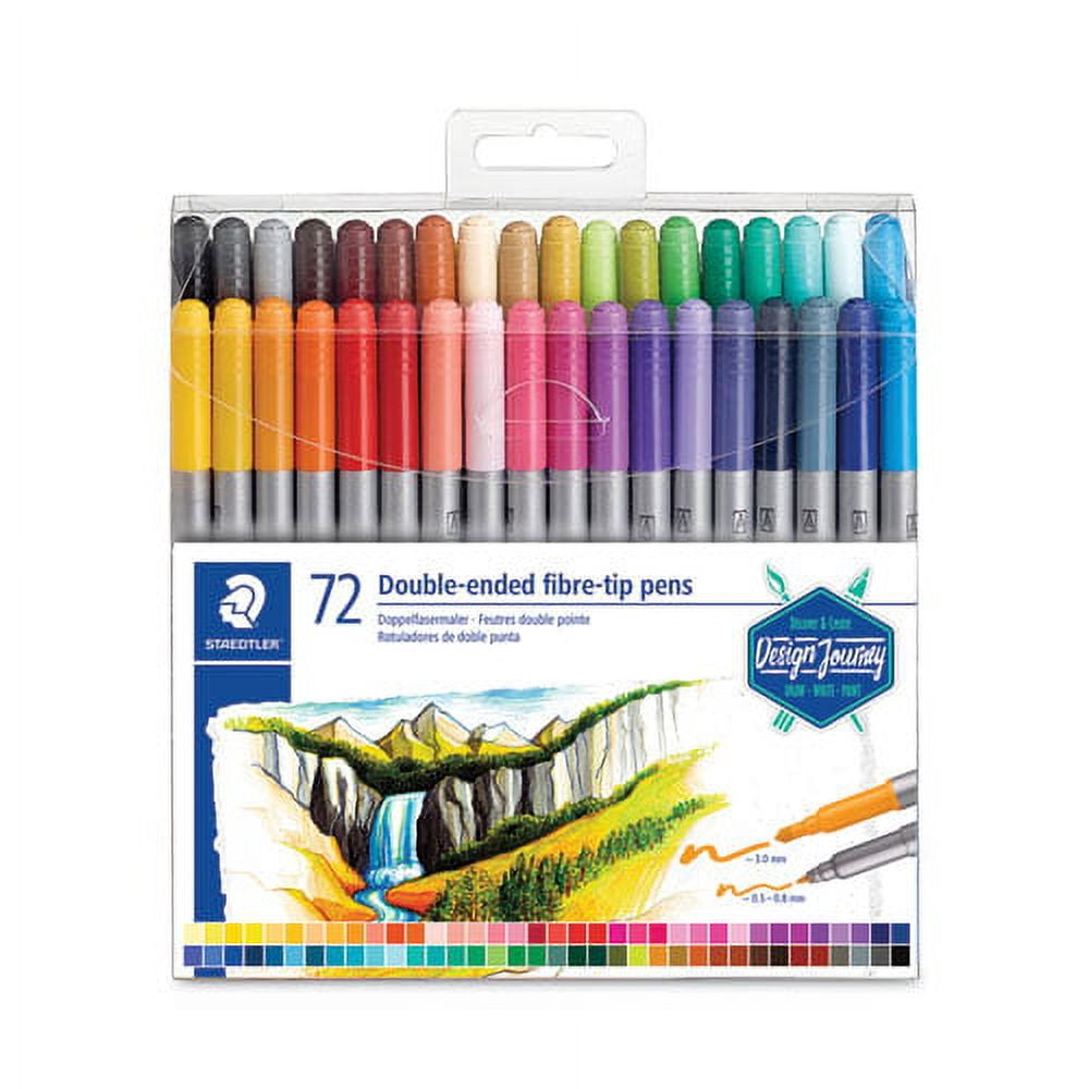 Double Ended Markers, Assorted Bullet Tips, Assorted Colors, 72/pack ...