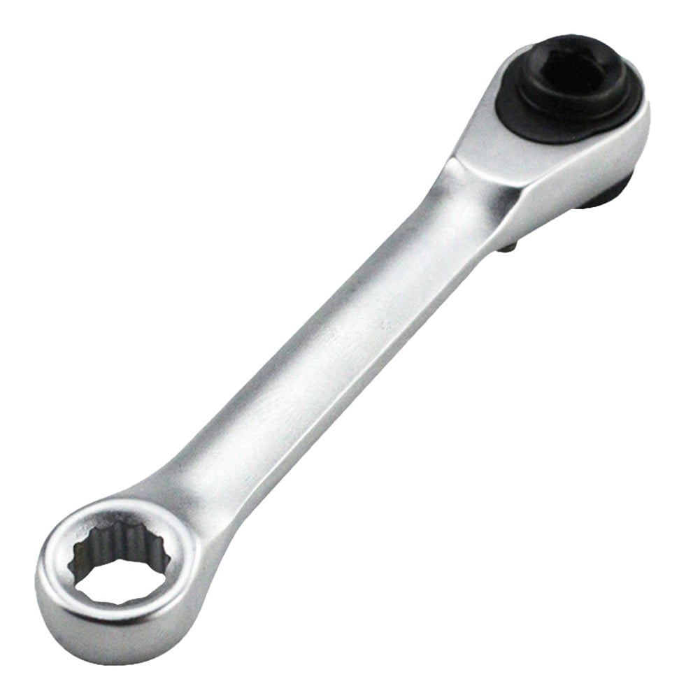 Double-Ended Mini Ratchet Wrench 1/4 Inch Drive 72-Tooth Bi-Directional ...
