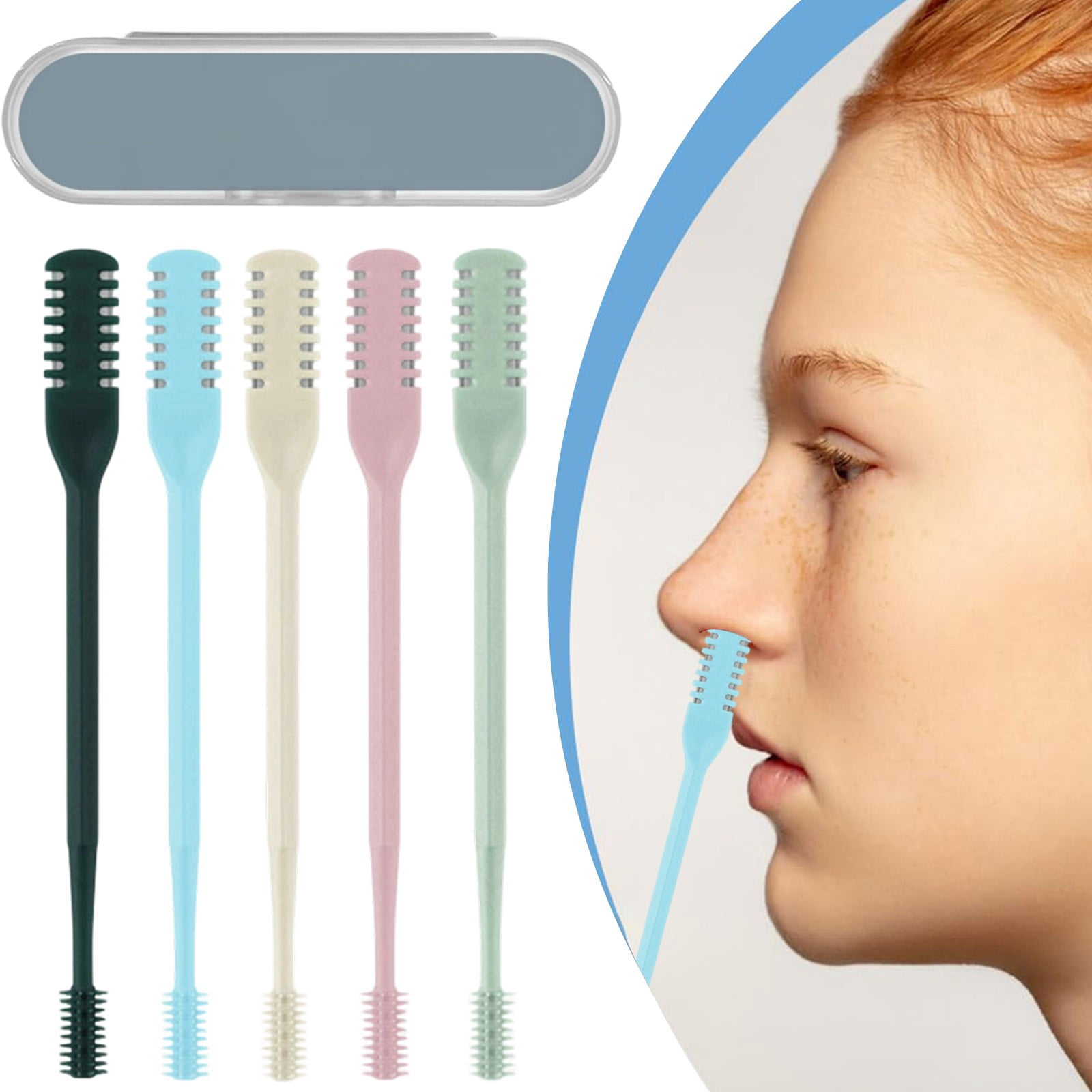 Double-Ended Nose Hair Trimmer (9.3Cm Long) - 5 Nose Hair Trimmers ...