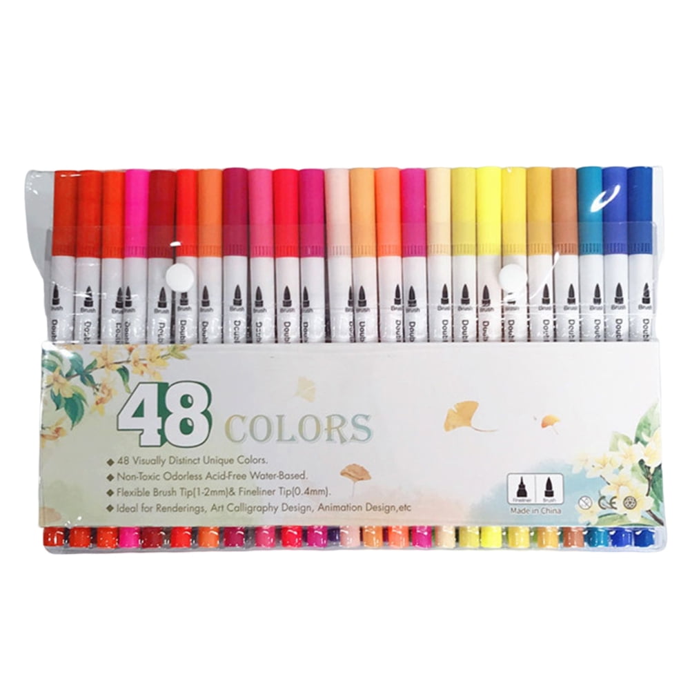 Double-Ended Outline Markers Colored Markers Multifunctional DIY ...