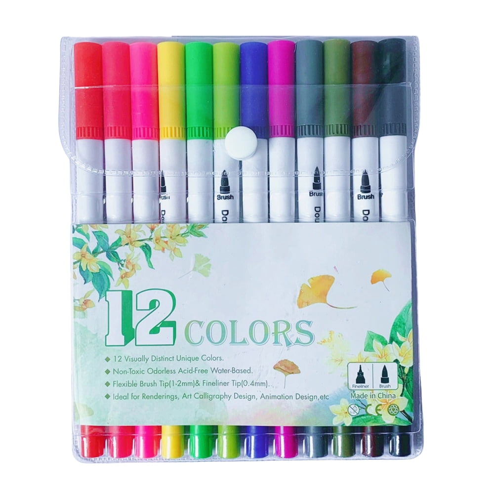 Double-Ended Outline Markers Colored Markers Multifunctional DIY ...