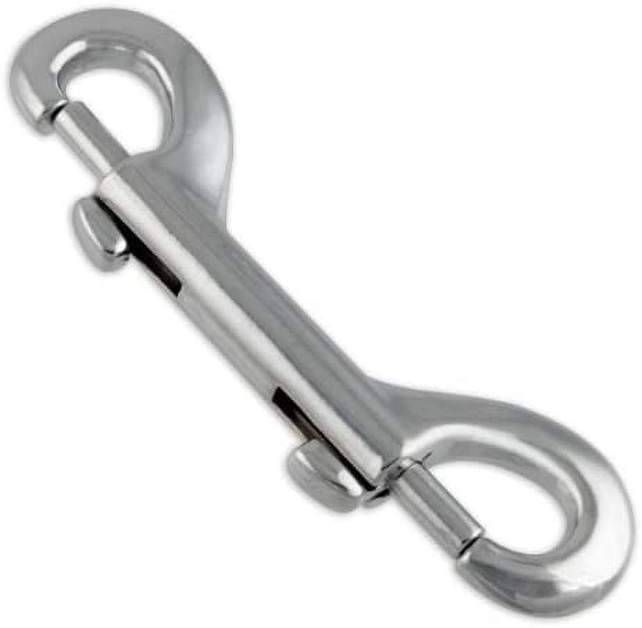 Double Ended Snap Hook, Nickel Plated, Length Overall (3 1/2 Inches) (6 ...