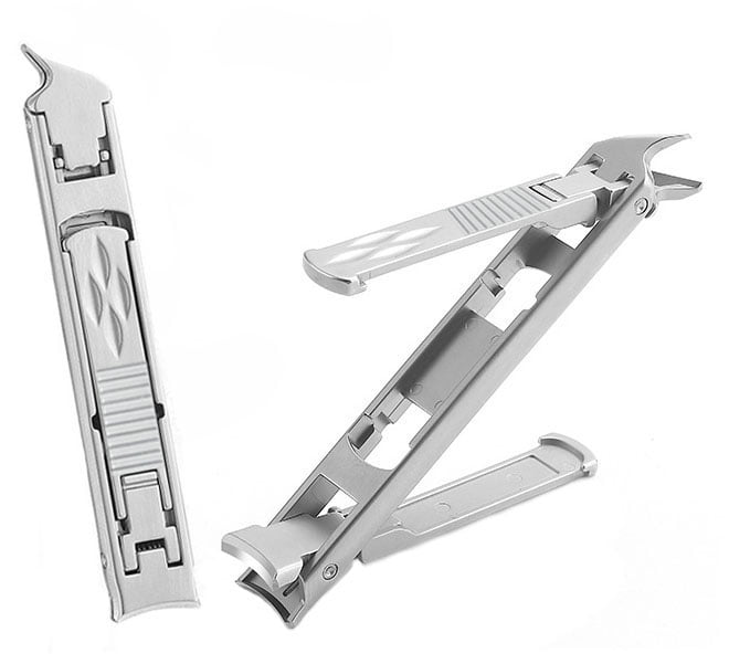 Double Ended and Double-Edged Anti Splash Nail Clippers, toenail ...