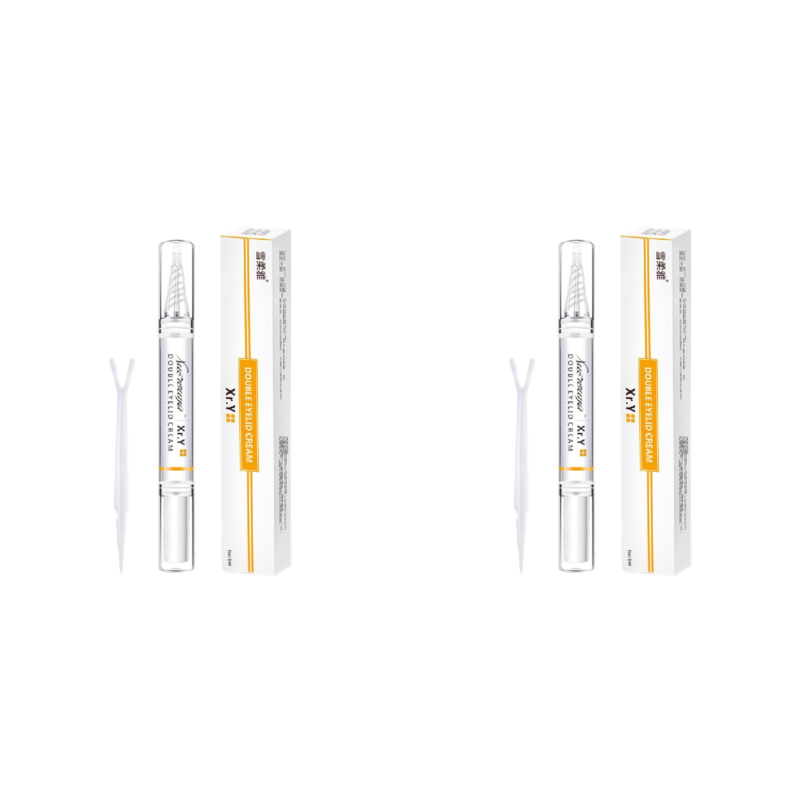 Double Eyelid Glue with Y-shaped Fork,Waterproof Eyelid Glue,Long ...