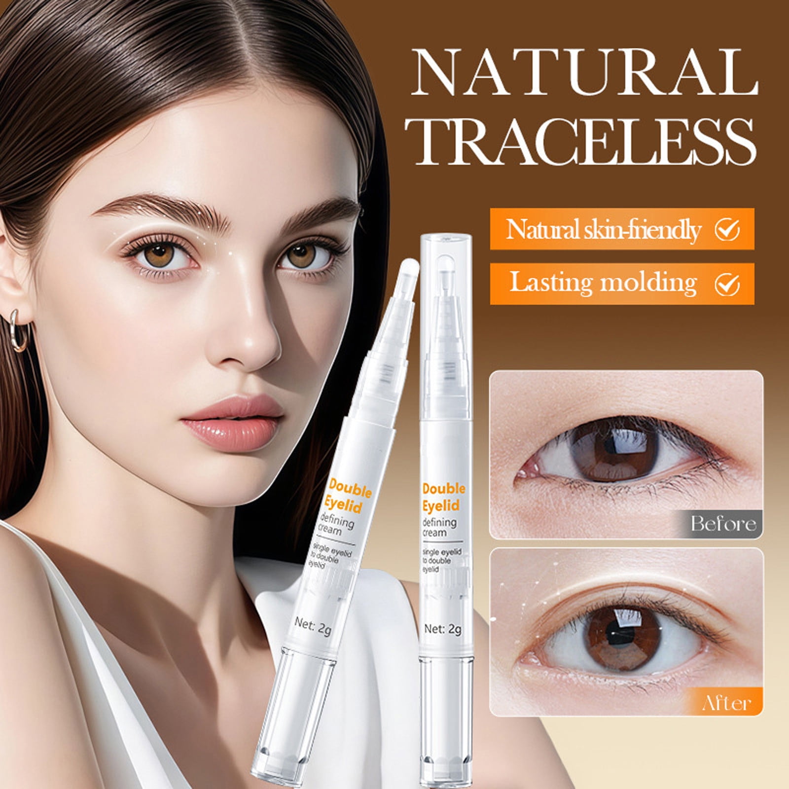 Double Eyelid Shaping Cream | Invisible Natural Double Eyelid Glue ...
