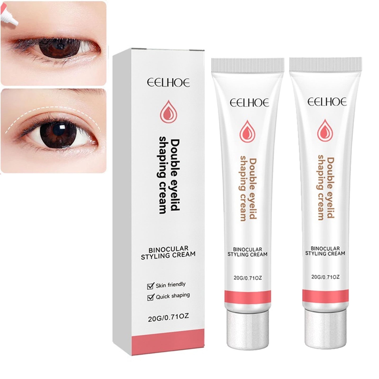 Double Eyelid Styling Cream, Long Lasting Double Eyelid Tape Invisible ...