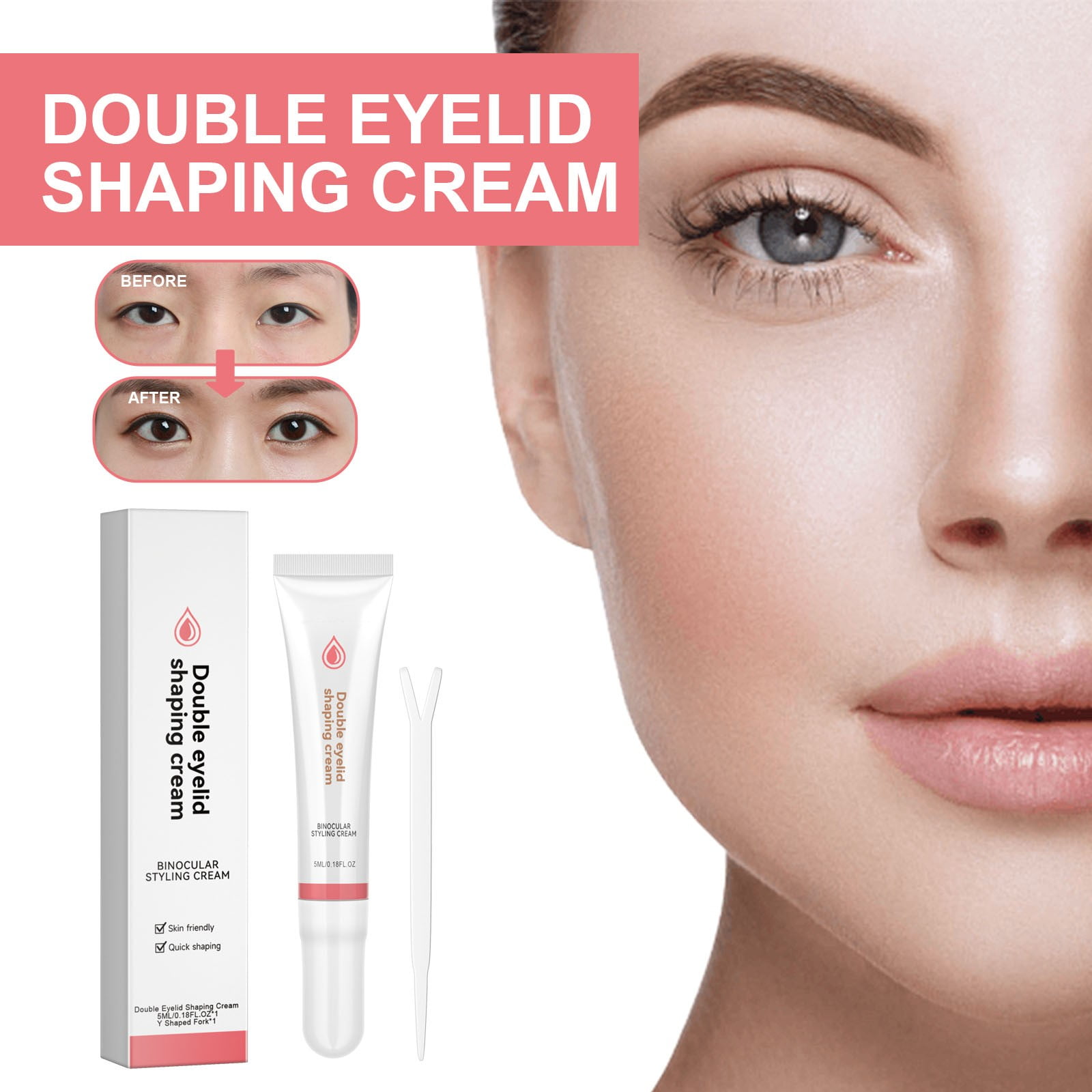 Double Eyelid Styling Cream | Natural-Looking Long Lasting Eyelid ...