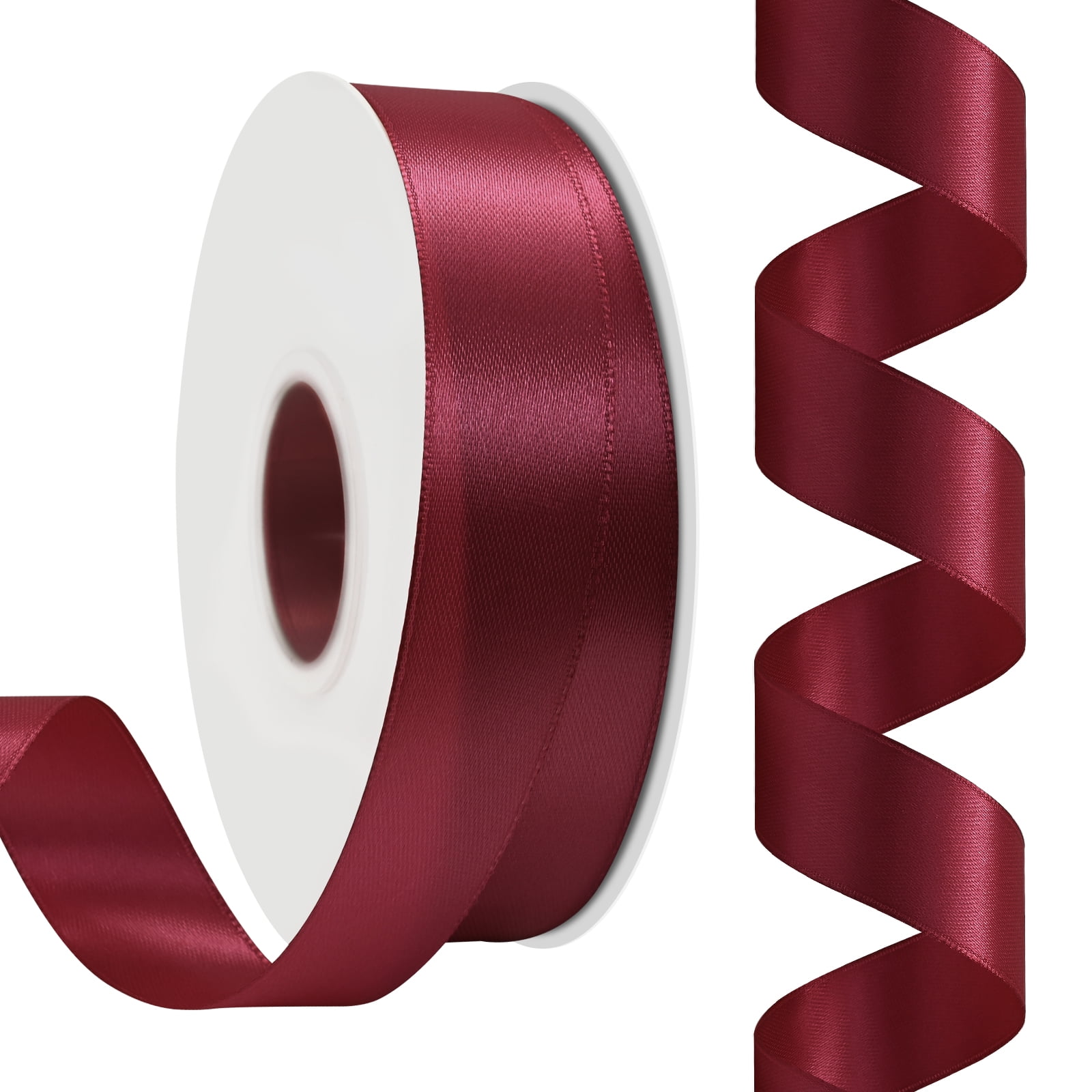 Double Face Satin Ribbon 1 inch X 50 Yards /roll,Polyester Ribbon for ...