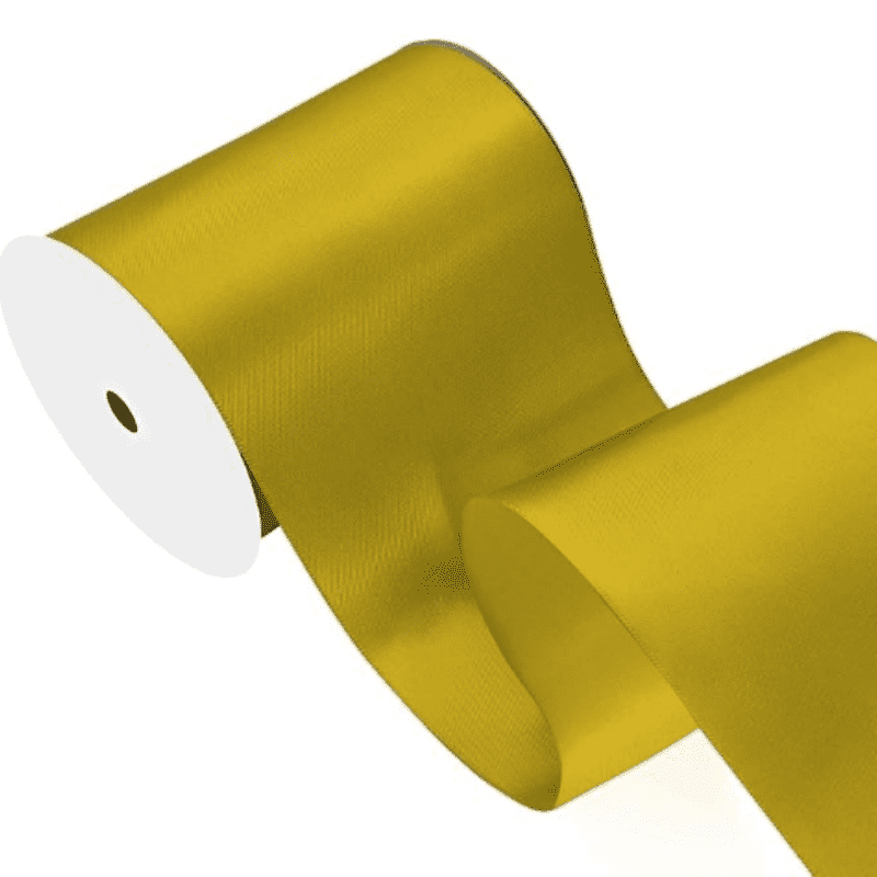 Double Face Satin Ribbon 4 inch X 15 Yards Polyester Ivory Ribbon for ...