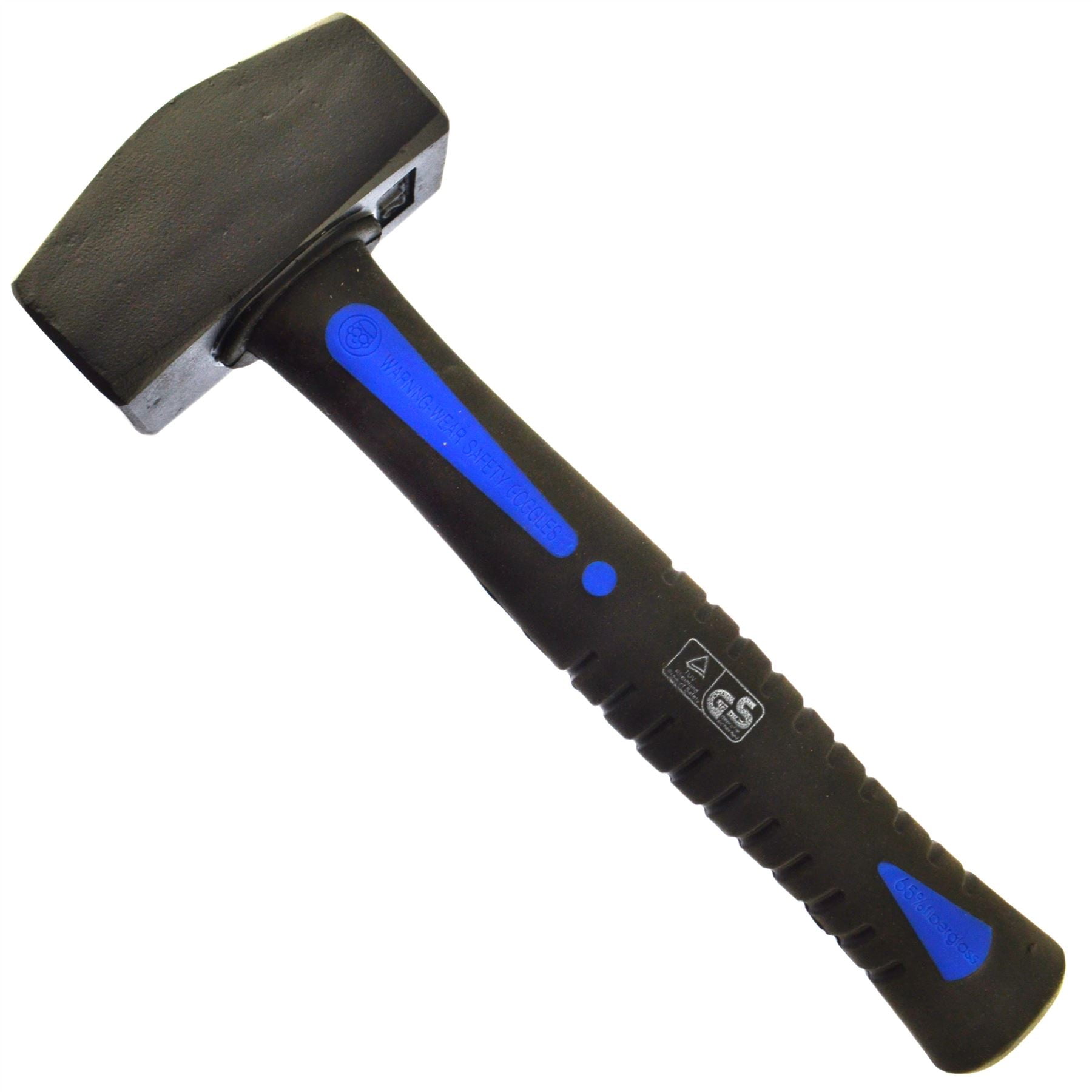 Double Face Sledge / Lump Hammer TPR Handle With Fibreglass Shaft 2lb ...