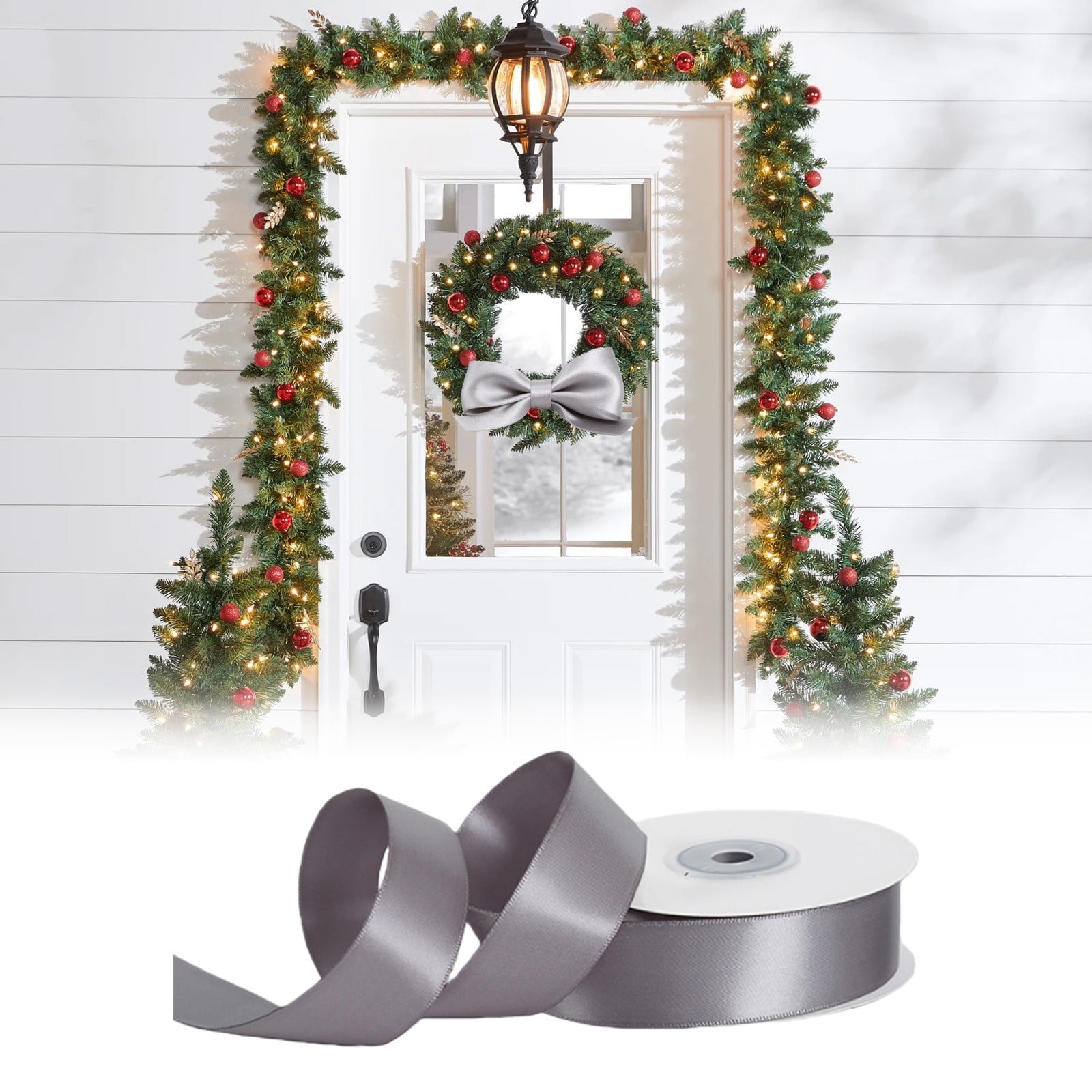 Double Faced Light Baby Satin Ribbon - 1” X Continuous 25 Yards, Use ...