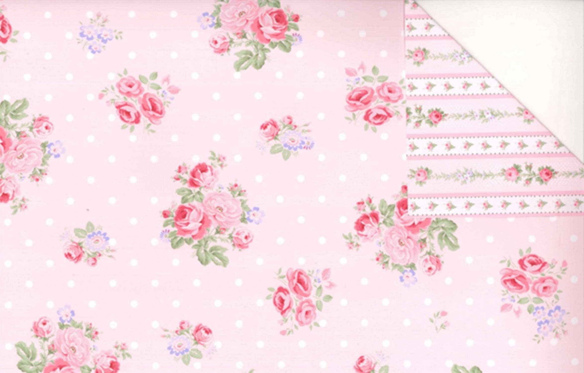 Double Faced Pre-Quilted Feminine Floral Fabric Traditions By the Yard ...