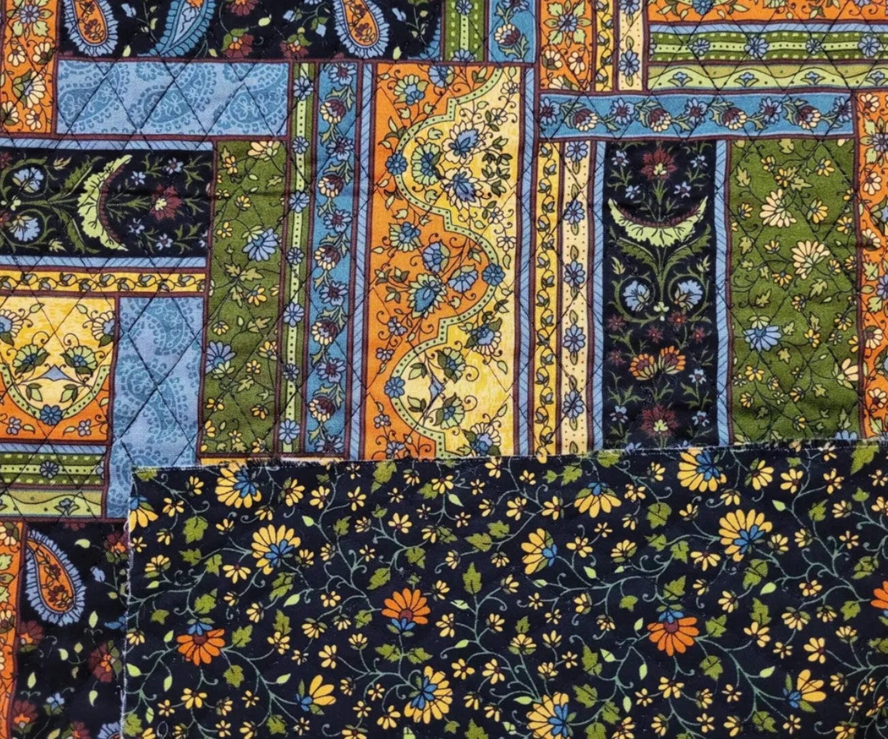 Double Faced Pre-Quilted Mosaic Mist Fabric Traditions Price per Yard ...