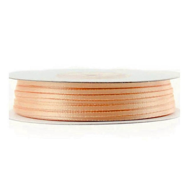 Double Faced Satin Ribbon, 1/16-inch, 100-yard, Peach - Walmart ...